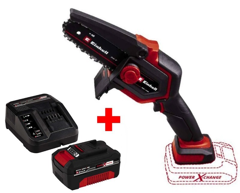 Пила обрізна ланцюгова акумуляторна безщіткова Einhell GE-PS 18/15 Li ...